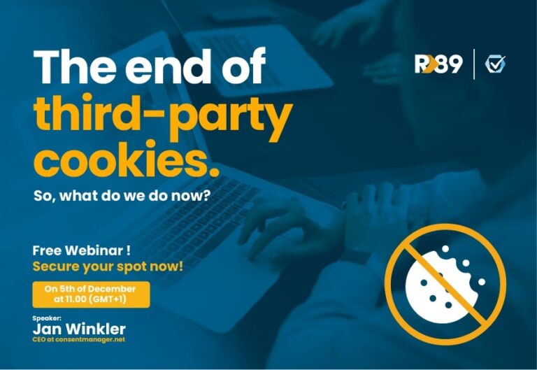 Third-party cookies cancellation. Free webinar | Refinery89